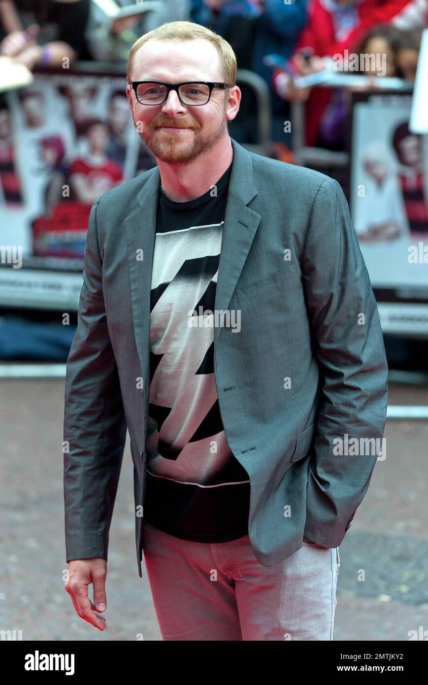 Simon Pegg appears at the European premiere of "Scott Pilgrim vs The ...