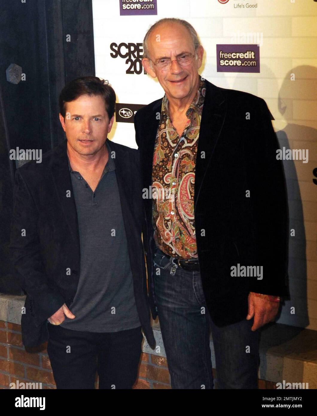 Actors Michael J. Fox and Christopher Lloyd arrive at Spike TV's ...