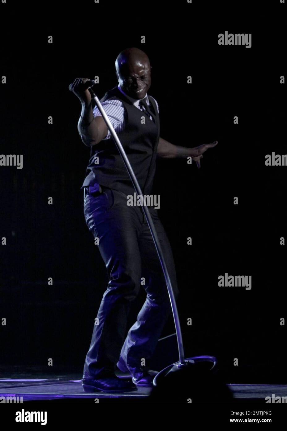 British soul singer and songwriter, Seal, performs live at the Fillmore ...