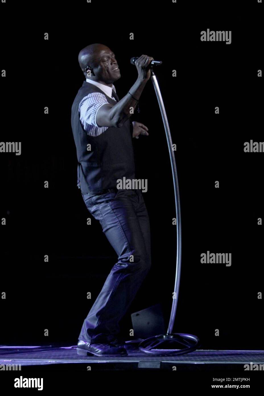 British soul singer and songwriter, Seal, performs live at the Fillmore ...