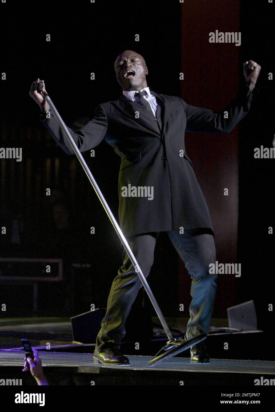 British soul singer and songwriter, Seal, performs live at the Fillmore ...