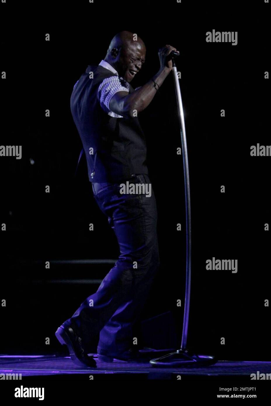 British soul singer and songwriter, Seal, performs live at the Fillmore ...