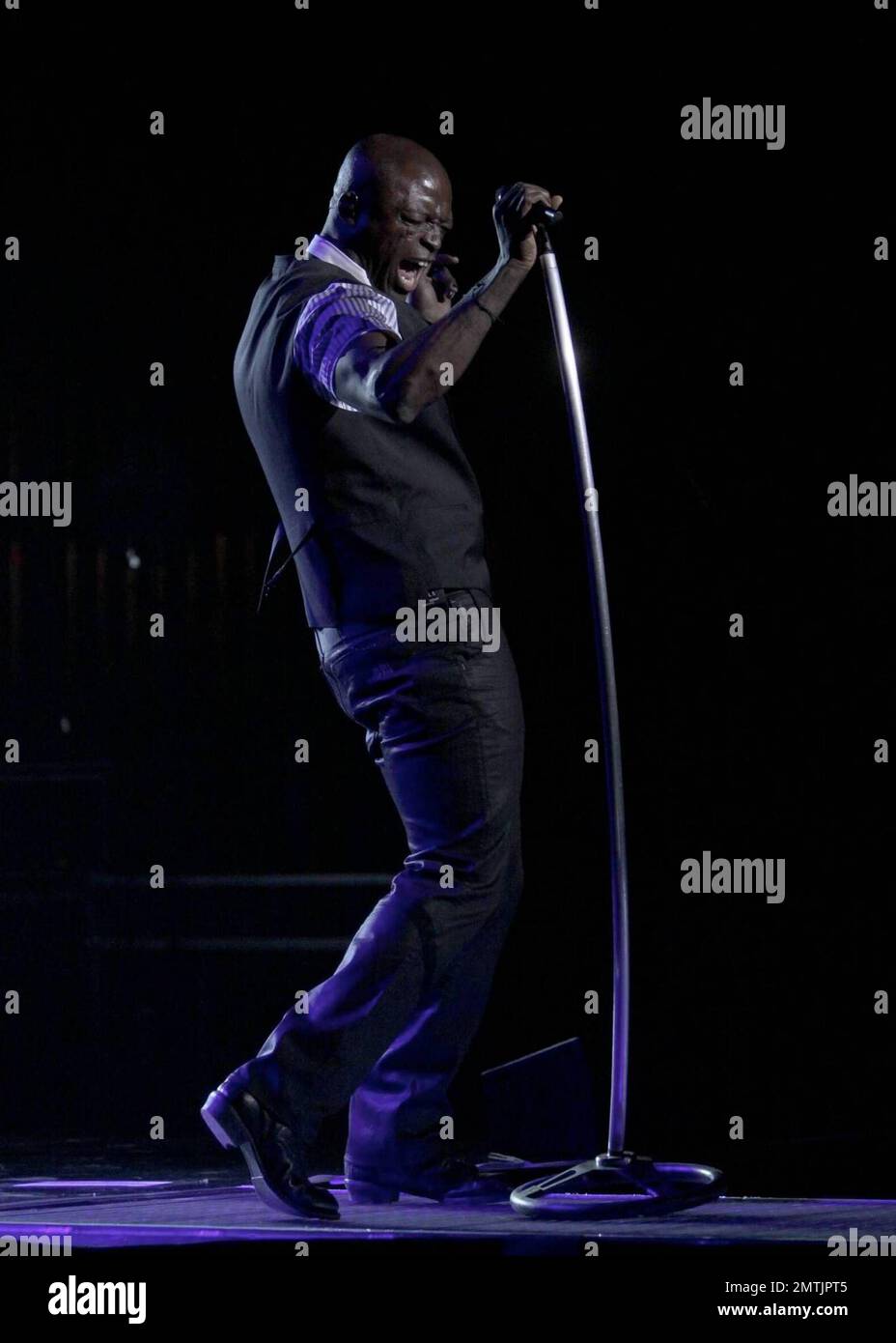 British soul singer and songwriter, Seal, performs live at the Fillmore ...