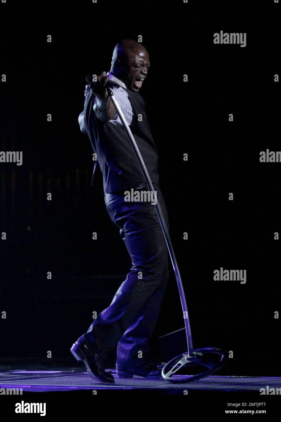 British soul singer and songwriter, Seal, performs live at the Fillmore ...
