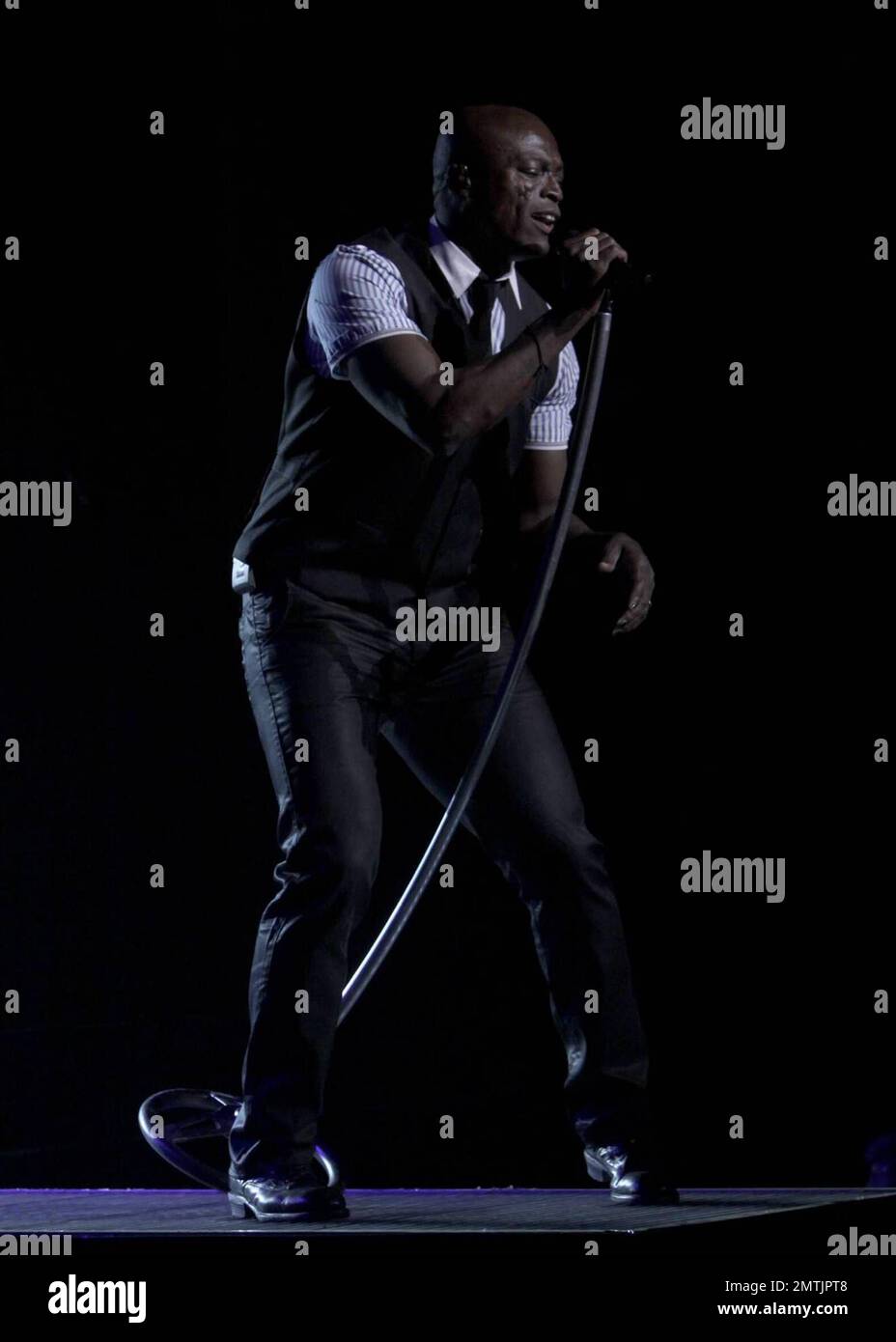 British soul singer and songwriter, Seal, performs live at the Fillmore ...