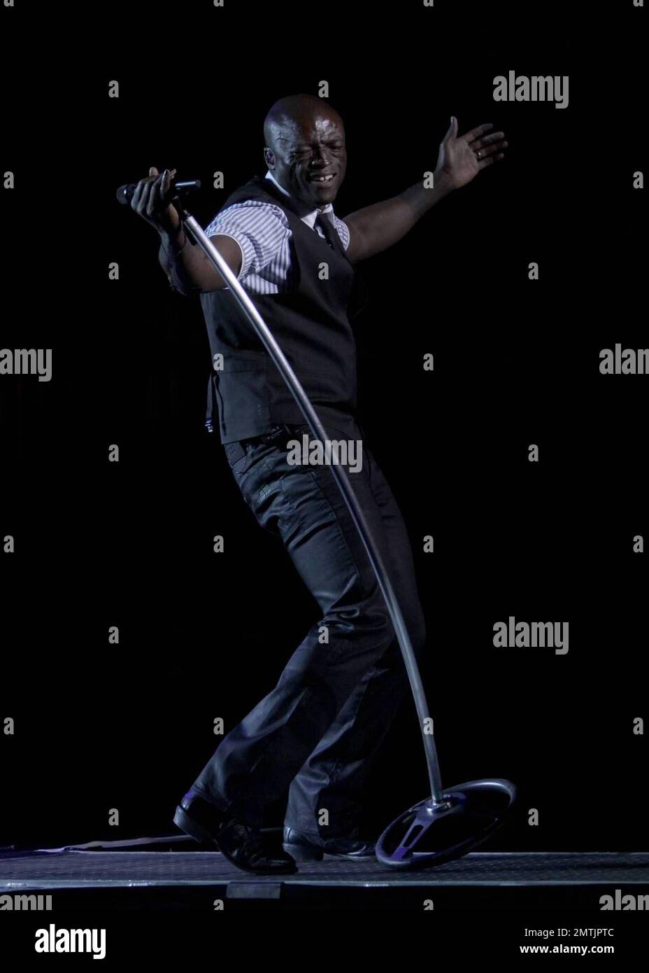 British soul singer and songwriter, Seal, performs live at the Fillmore ...