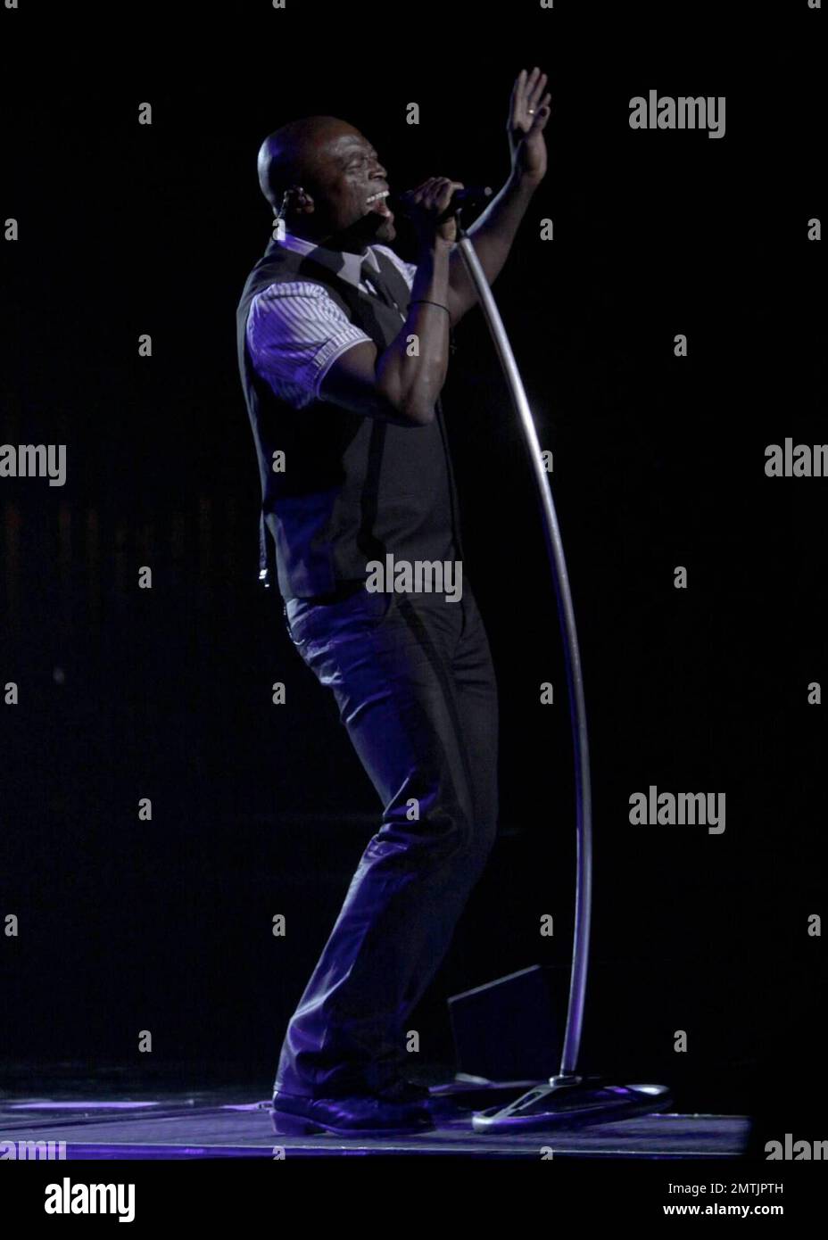 British soul singer and songwriter, Seal, performs live at the Fillmore ...