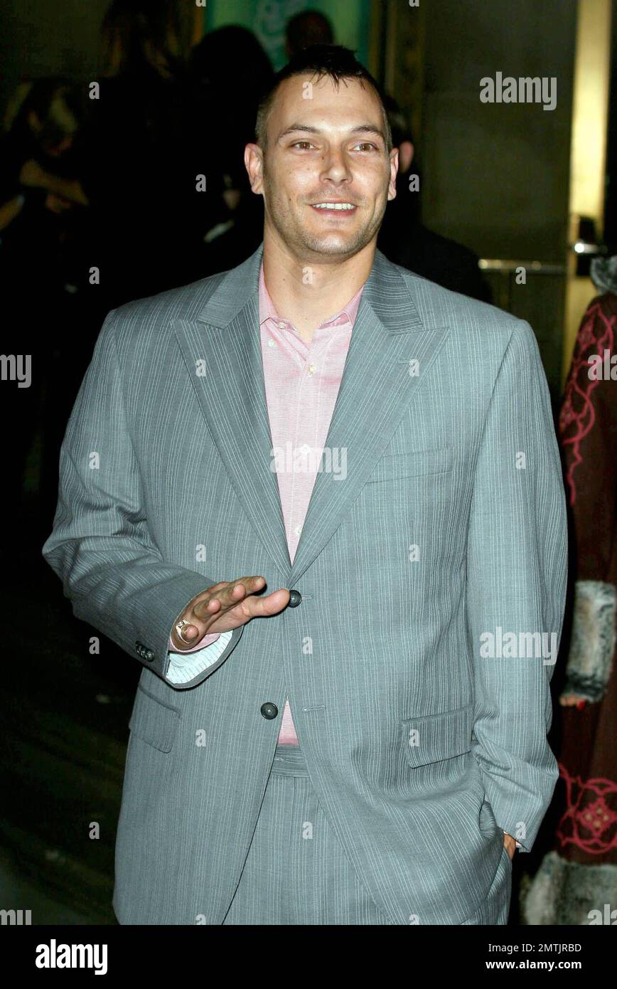 Kevin Federline attends the Sean John fashion show at Mercedes-Benz ...