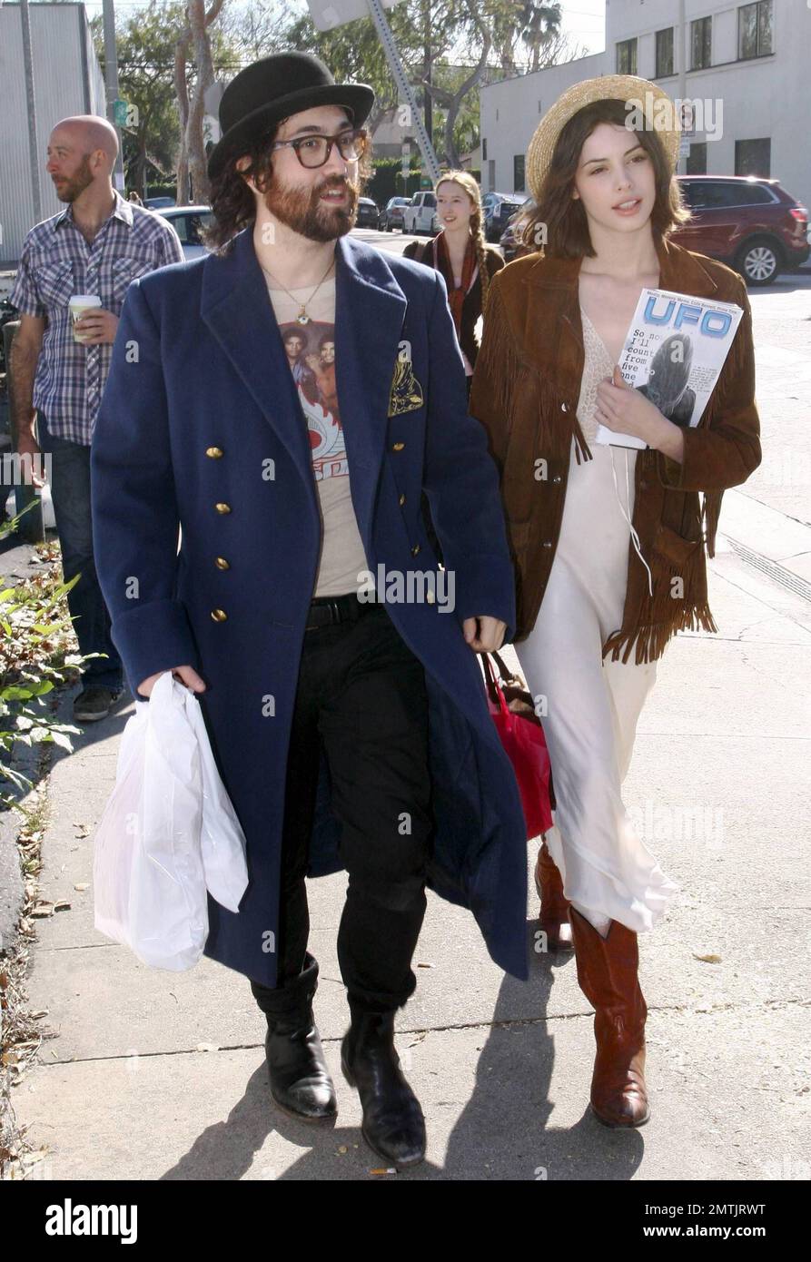 John Lennon's son Sean Lennon and girlfriend Charlotte Kemp stroll in ...