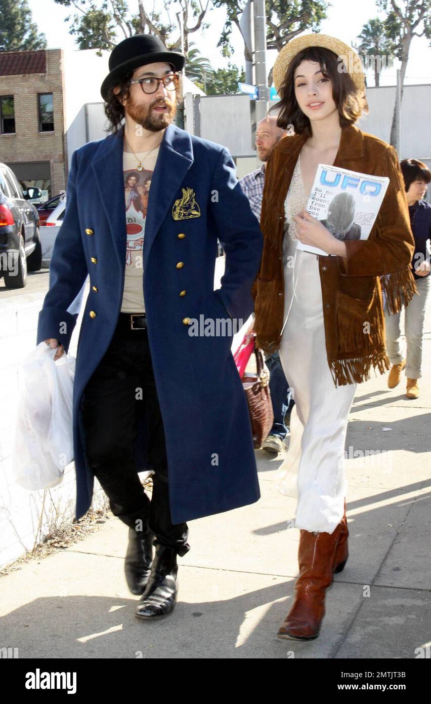 Sean lennon girlfriend charlotte kemp hi-res stock photography and ...