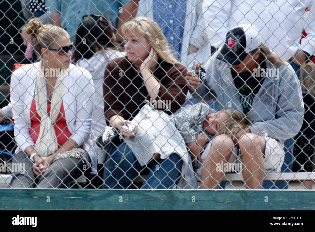 It was a family event at Sean Preston's Pony League game today. Mom ...