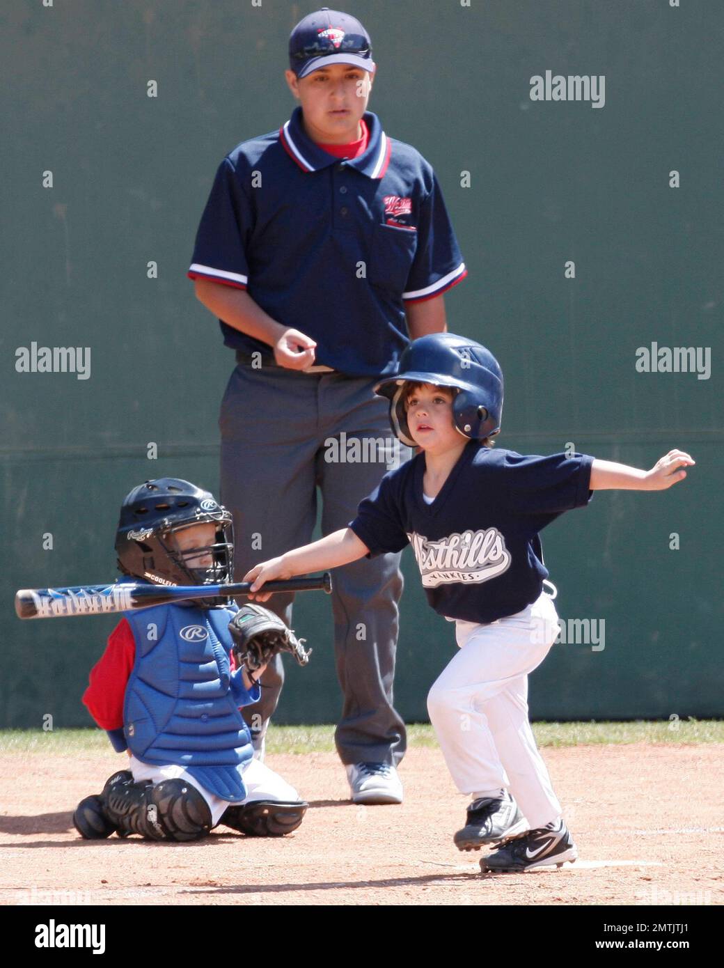 It was a family event at Sean Preston's Pony League game today. Mom ...