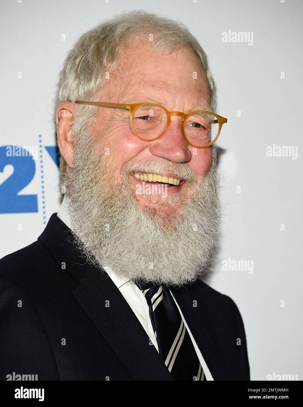 Former talk show host David Letterman arrives for a conversation with ...