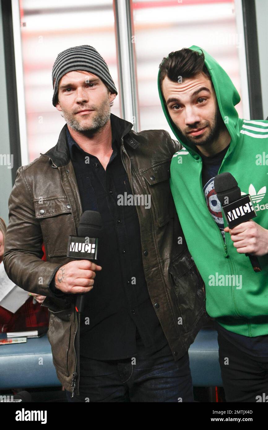 Sean William Scott promotes Goon at Much Music Live in Toronto, ON ...