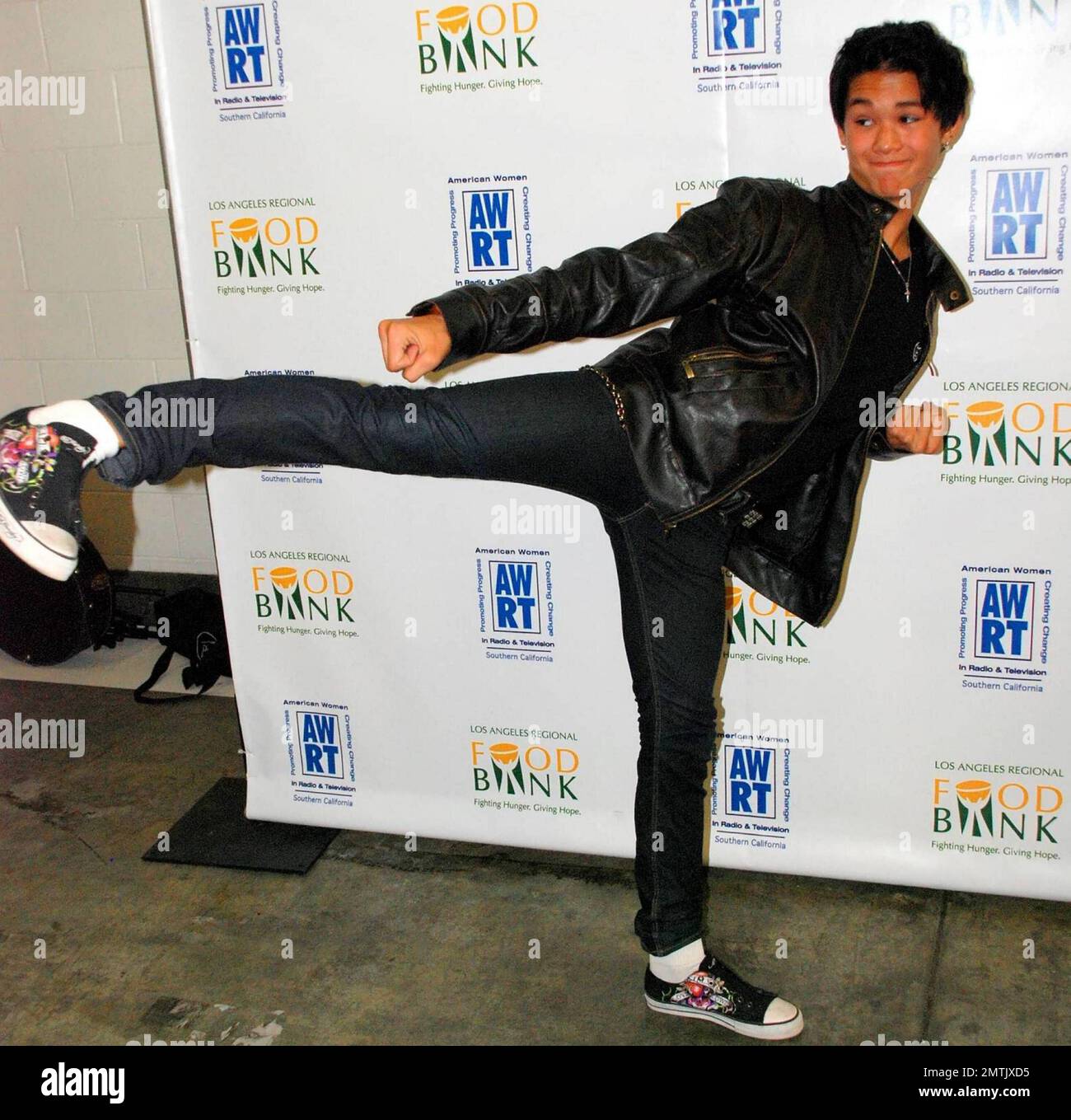 Boo Boo Stewart at the American Women in Radio and Television's kick ...