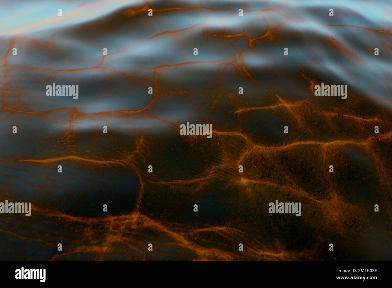 Abstract photo of the reflection of light from the surface of the ...