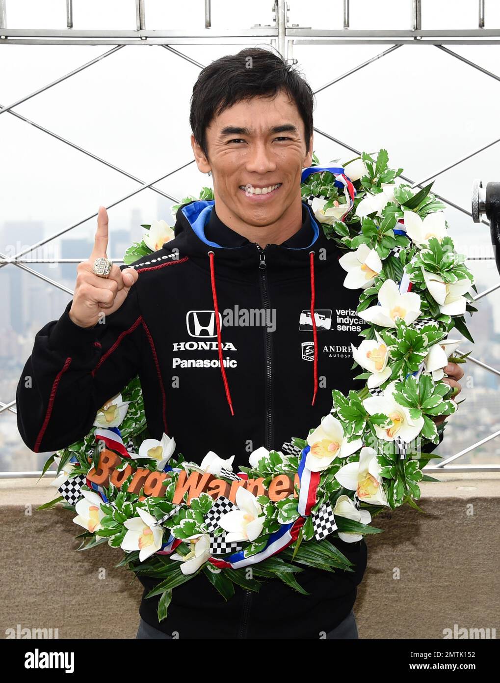 Japanese professional racing driver and latest Indianapolis 500 winner ...