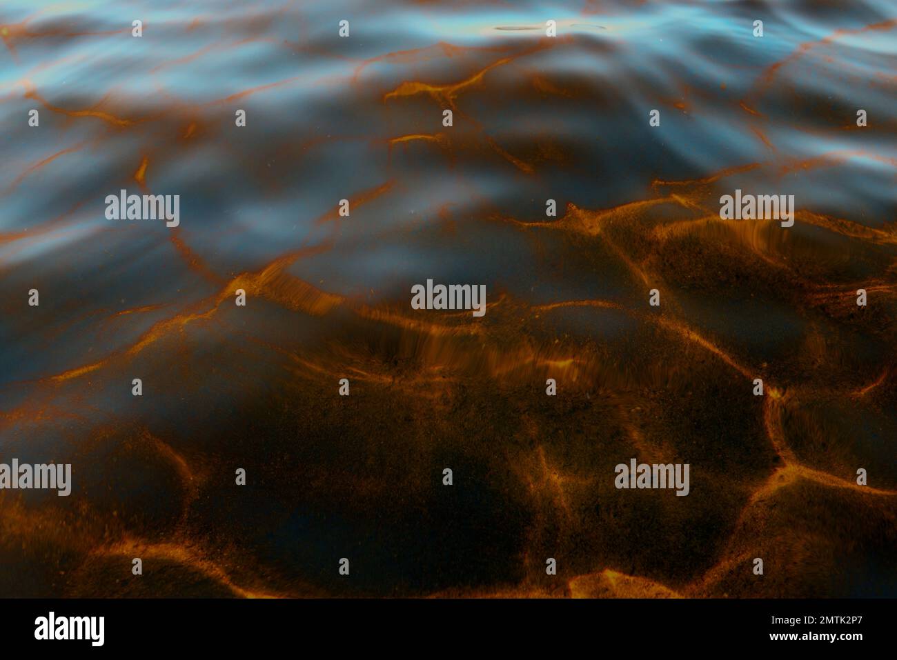 Abstract photo of the reflection of light from the surface of the ...