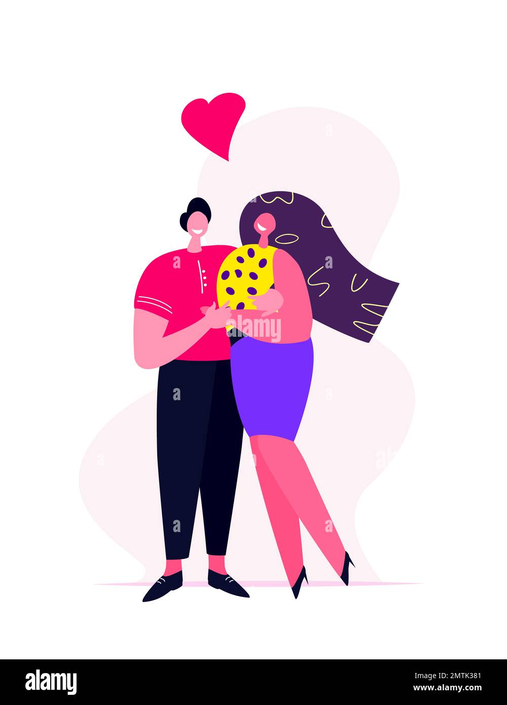 Family relationship cartoon hi-res stock photography and images - Alamy