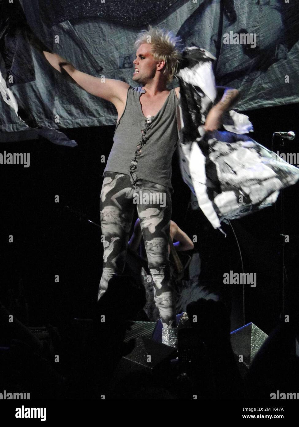 EXCLUSIVE!! Frontman Justin Tranter dresses in thigh-high nylons and ...