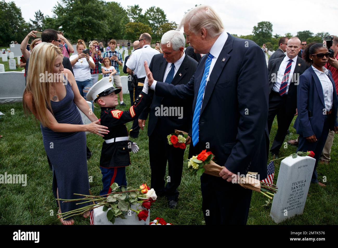 Brittany Jacobs, left, and her 6-year-old son Christian Jacobs meet ...