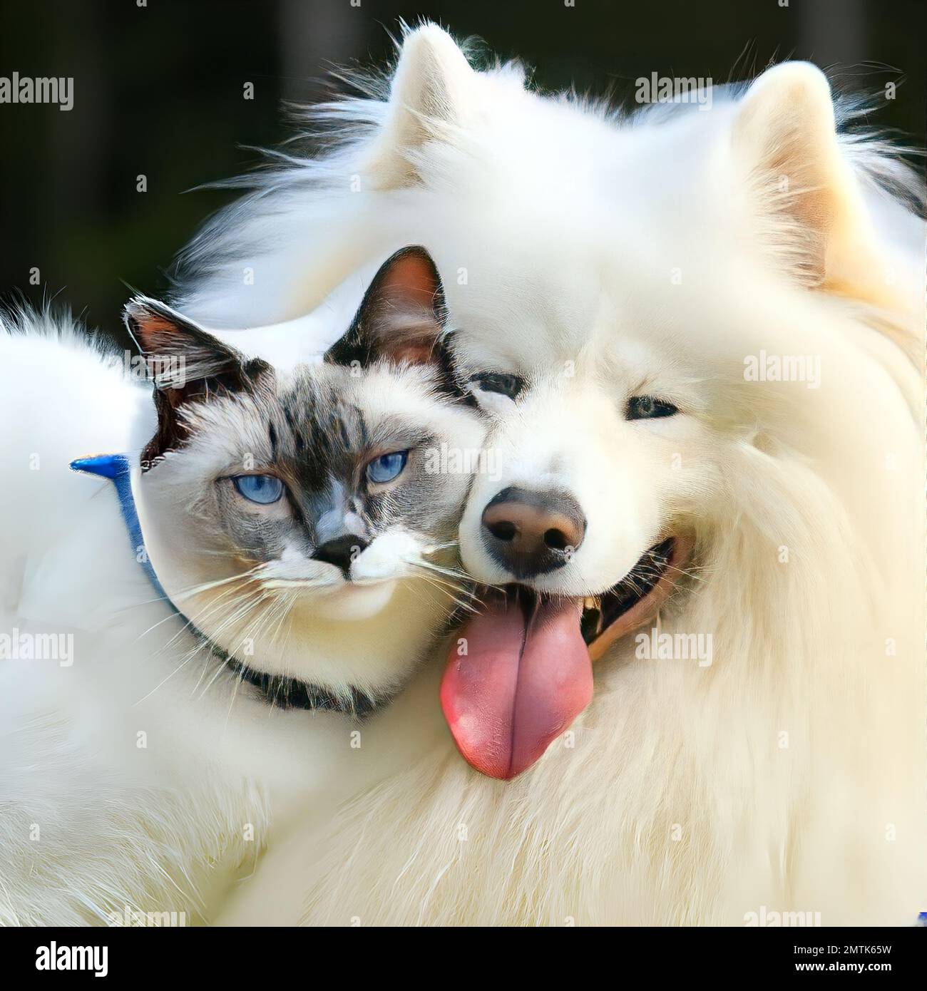 Happy kitten and puppies hi-res stock photography and images - Alamy