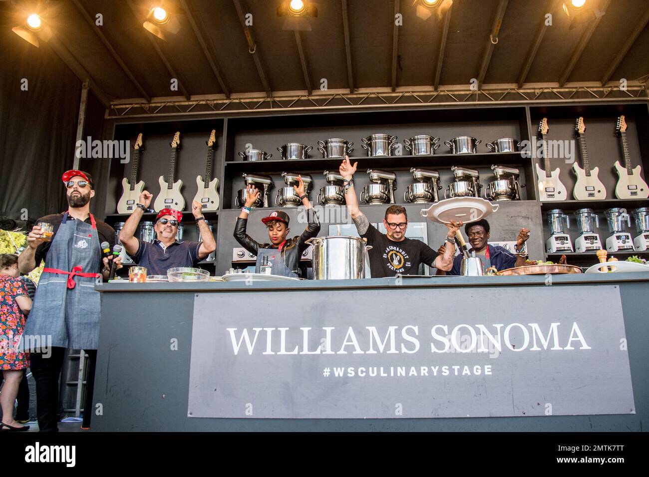 James King, from left, Joseph Karnes, Noelle Scaggs, Chris Cosentino ...