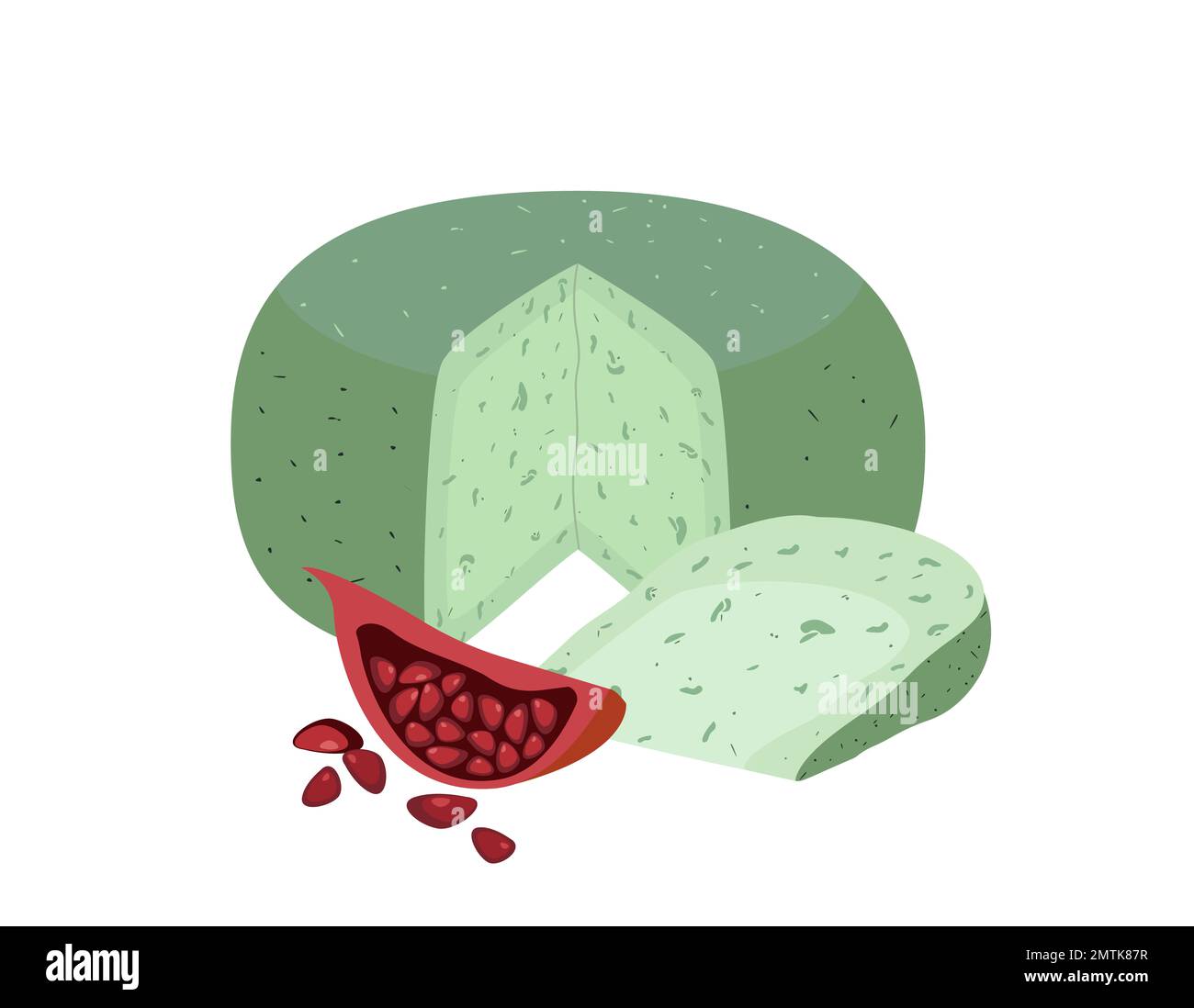 Gourmet Holland cheese basiron with Basil,herbs,Spices ,Garlic.Green ...