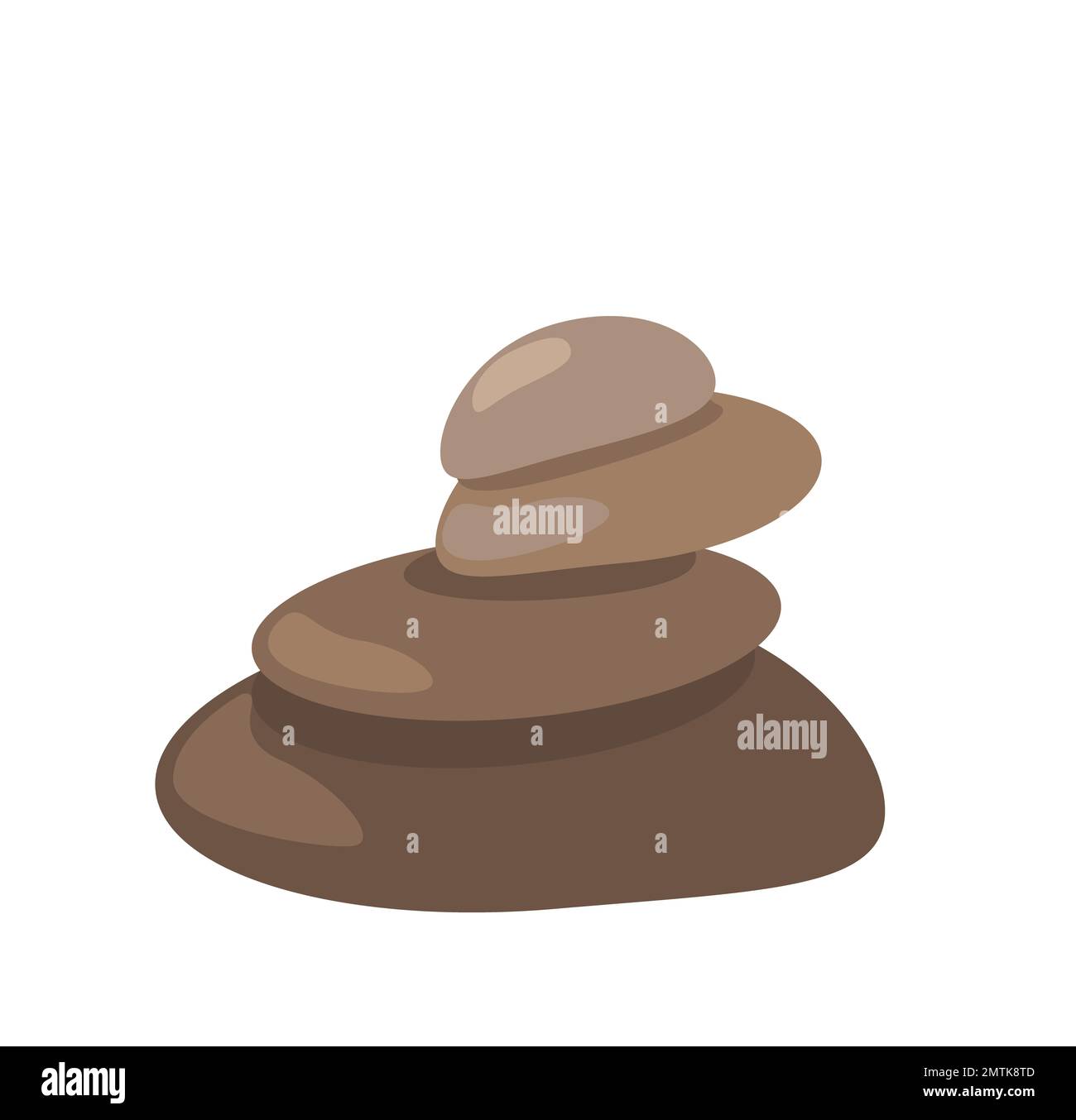 Composition of Hot stones for body massage, skin therapy and beauty ...