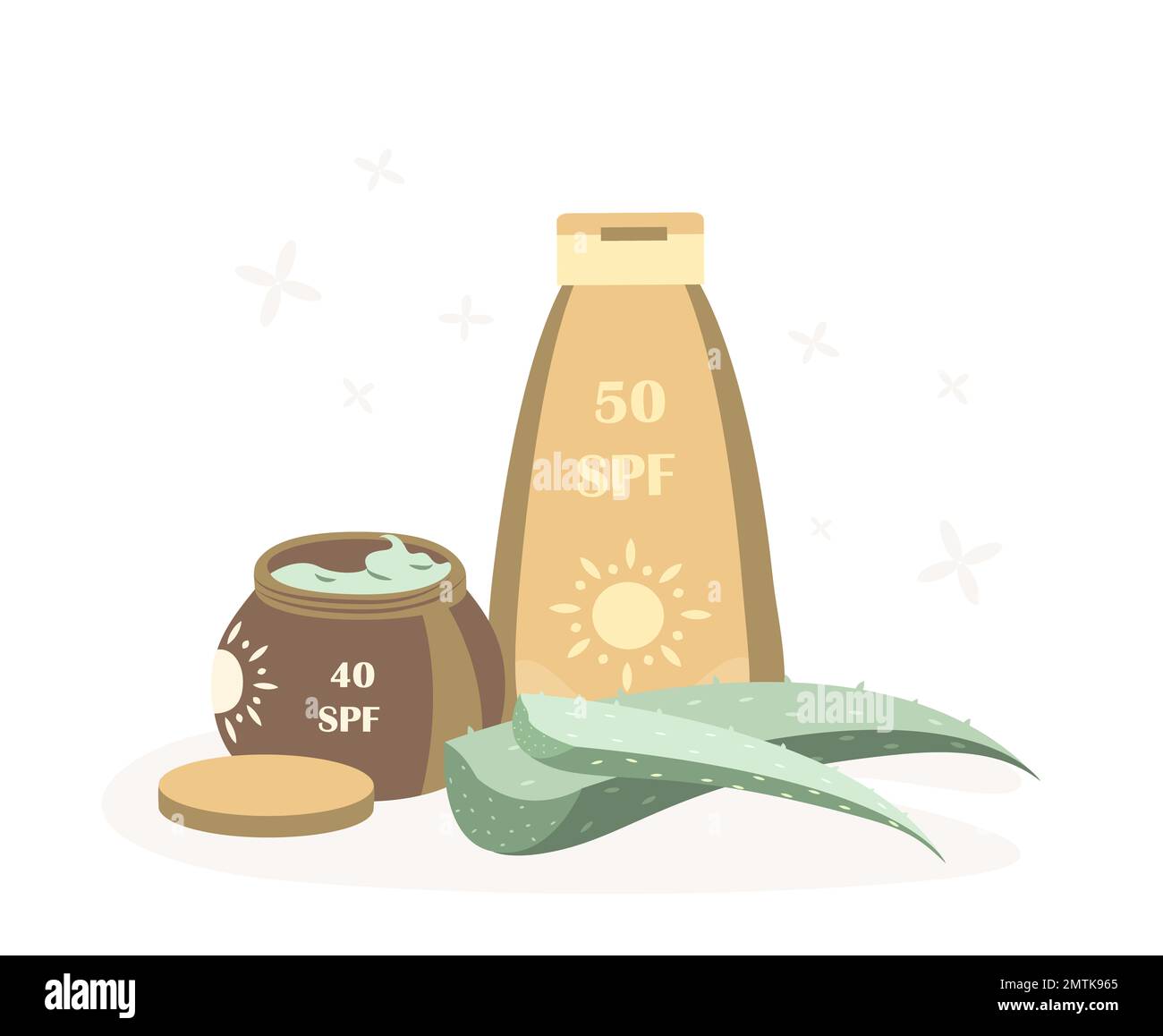 Sunscreen Tubes,Bottles Sunblocks Products with different SPF levels Protection.Set of anti-UV ...