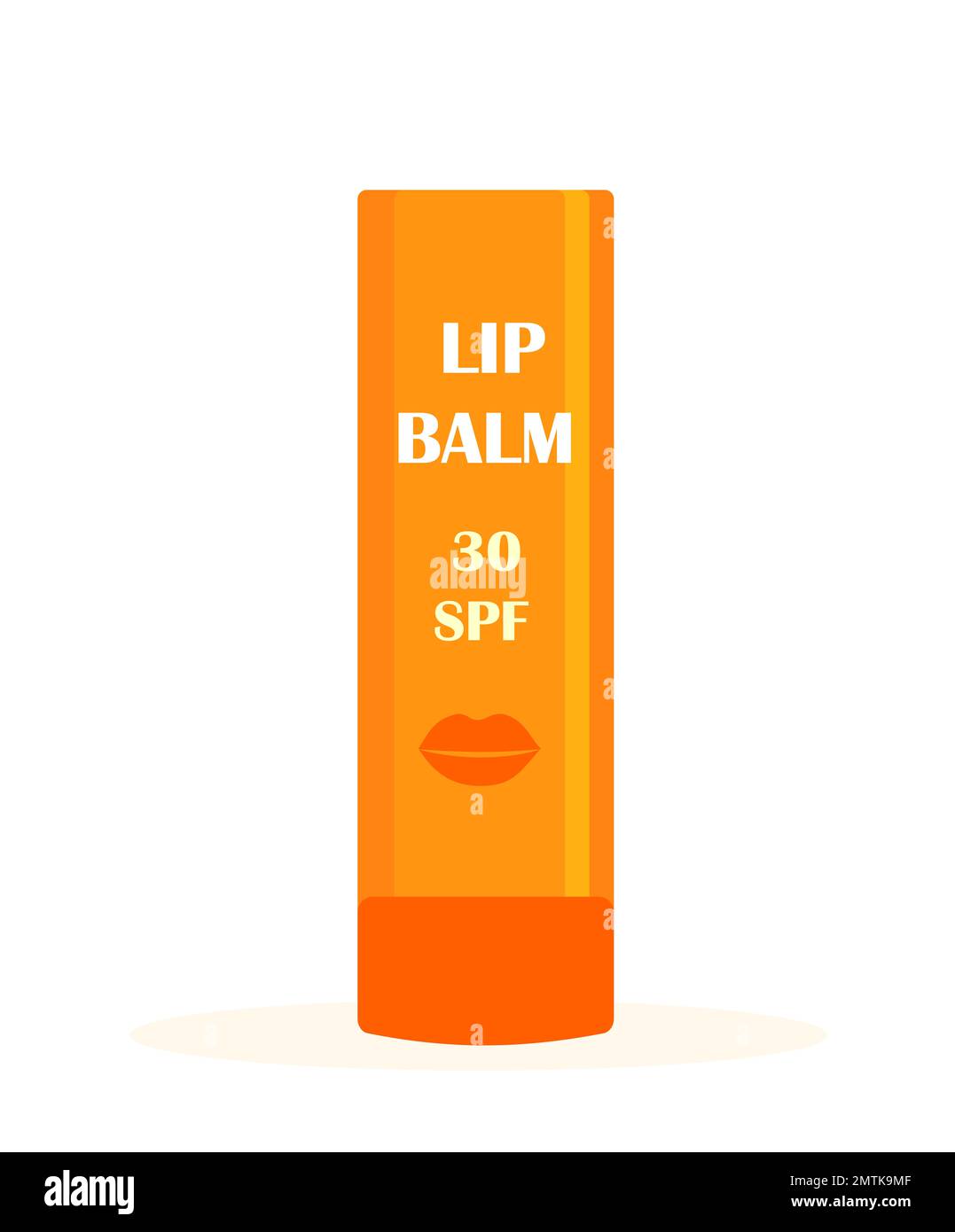 Orange Tube of Sun Care Lip Balm. Calming Moisturizing Sunscreen ...