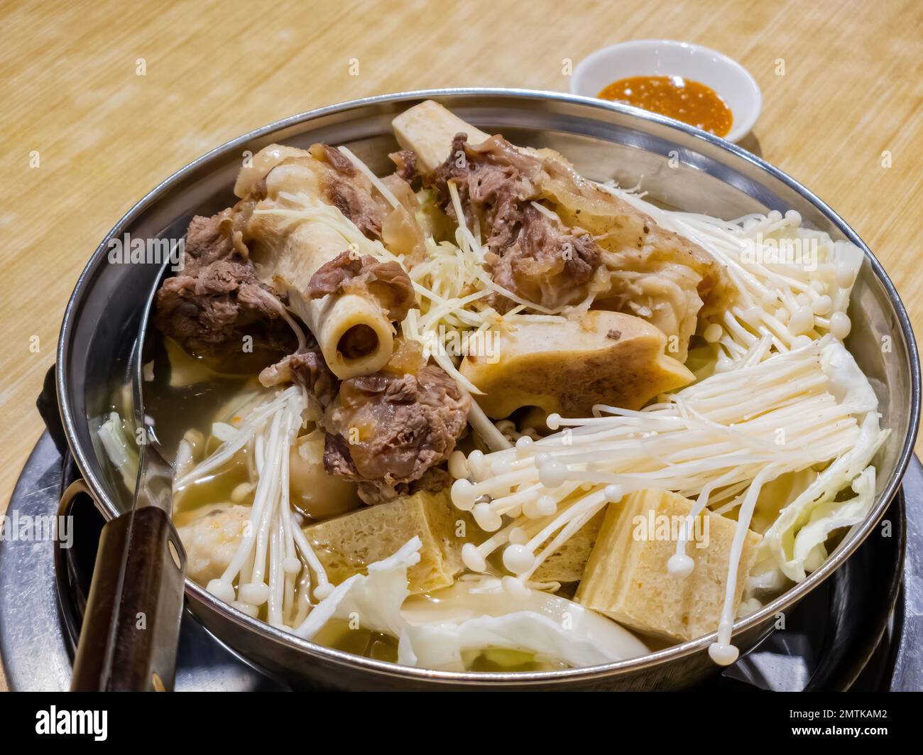 Close up shot of sheep hot pot at Taipei, Taiwan Stock Photo - Alamy