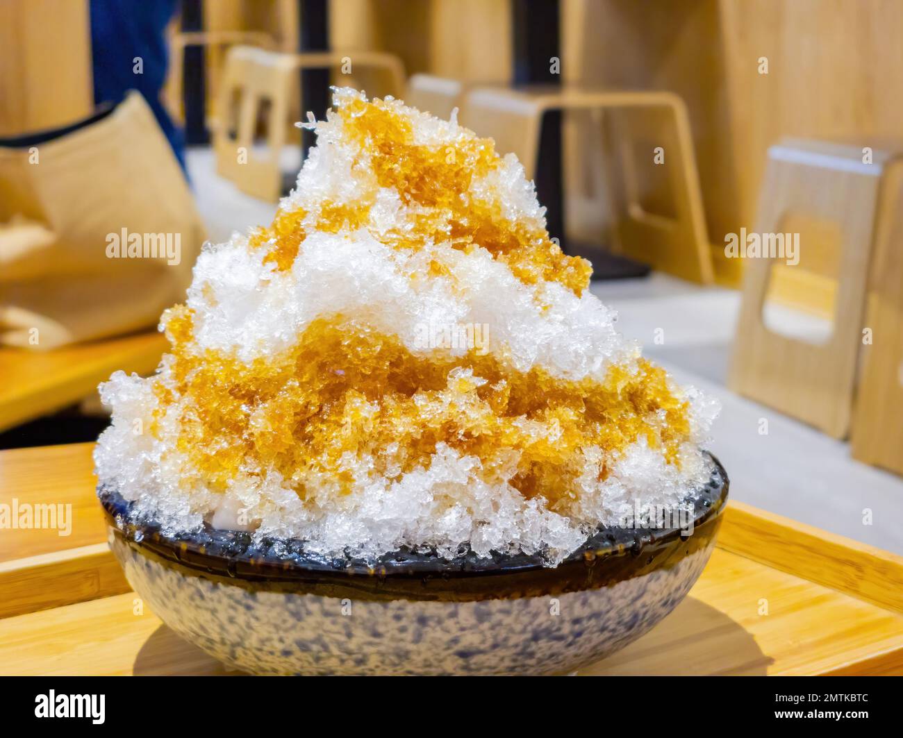Close up shot of shaved ice at Taipei, Taiwan Stock Photo - Alamy