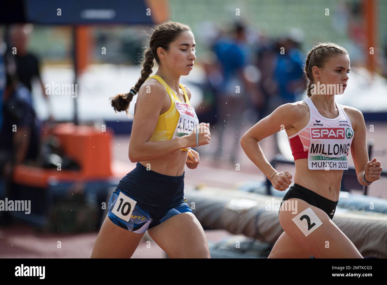 Emilia LILLEMO participating in the 3000m steeplechase of the European ...