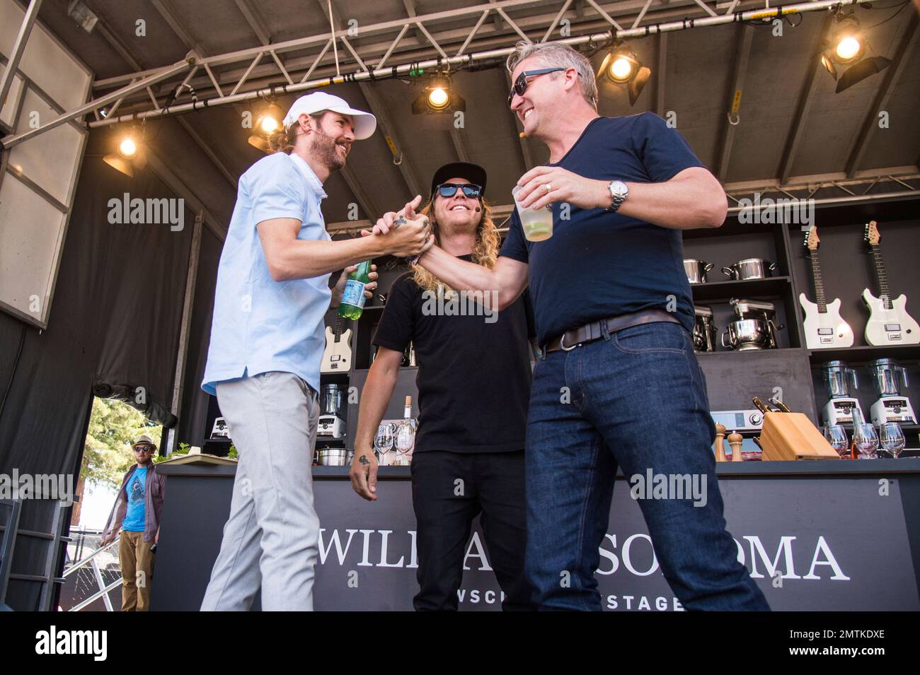Jared Watson, from left, and Dustin Bushnell of the Dirty Heads and Tim ...