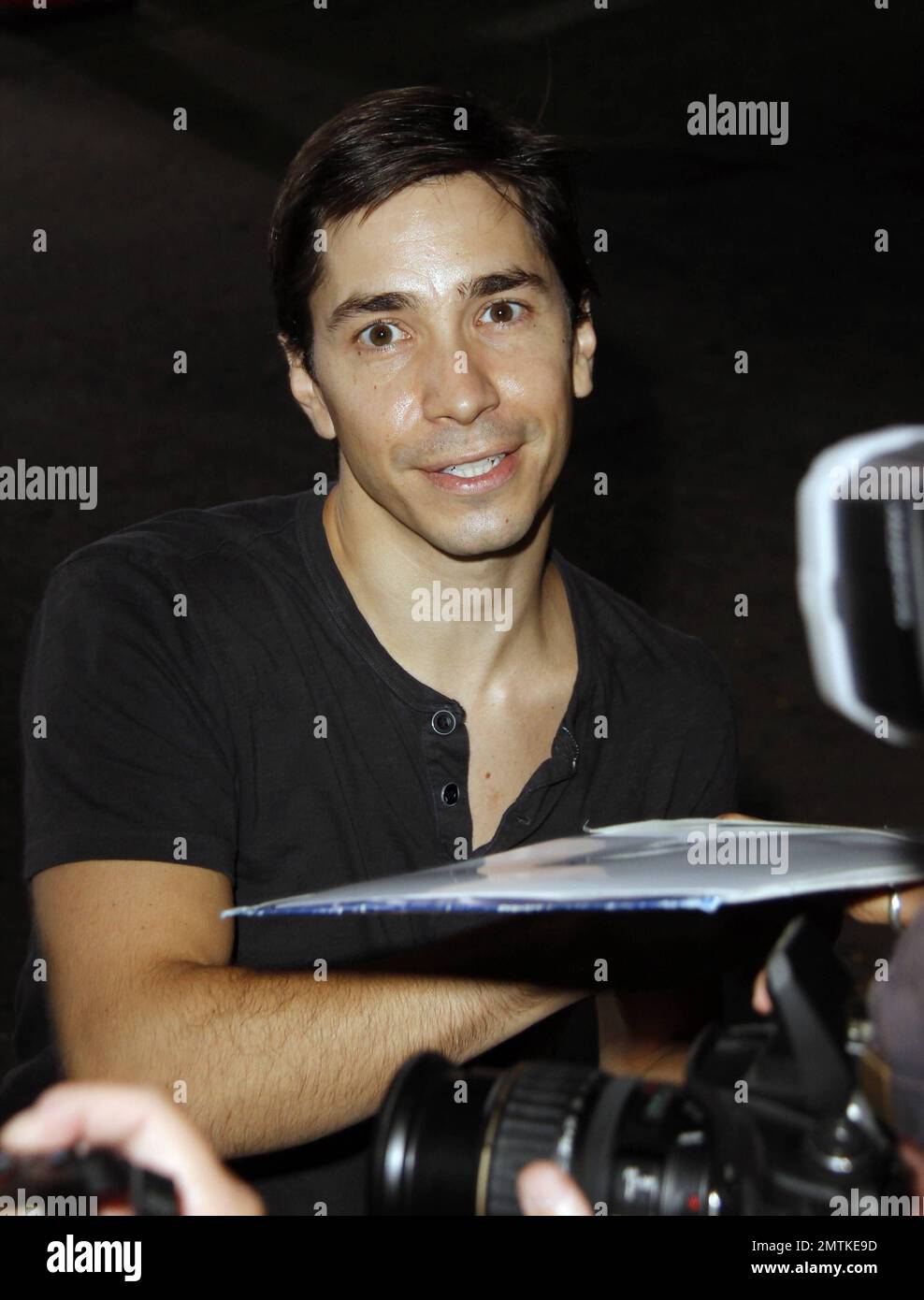 Justin Long at the premiere of "Seven Psychopaths" at the Mann Bruin ...
