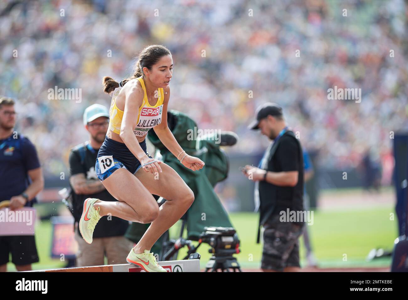 Emilia LILLEMO participating in the 3000m steeplechase of the European ...