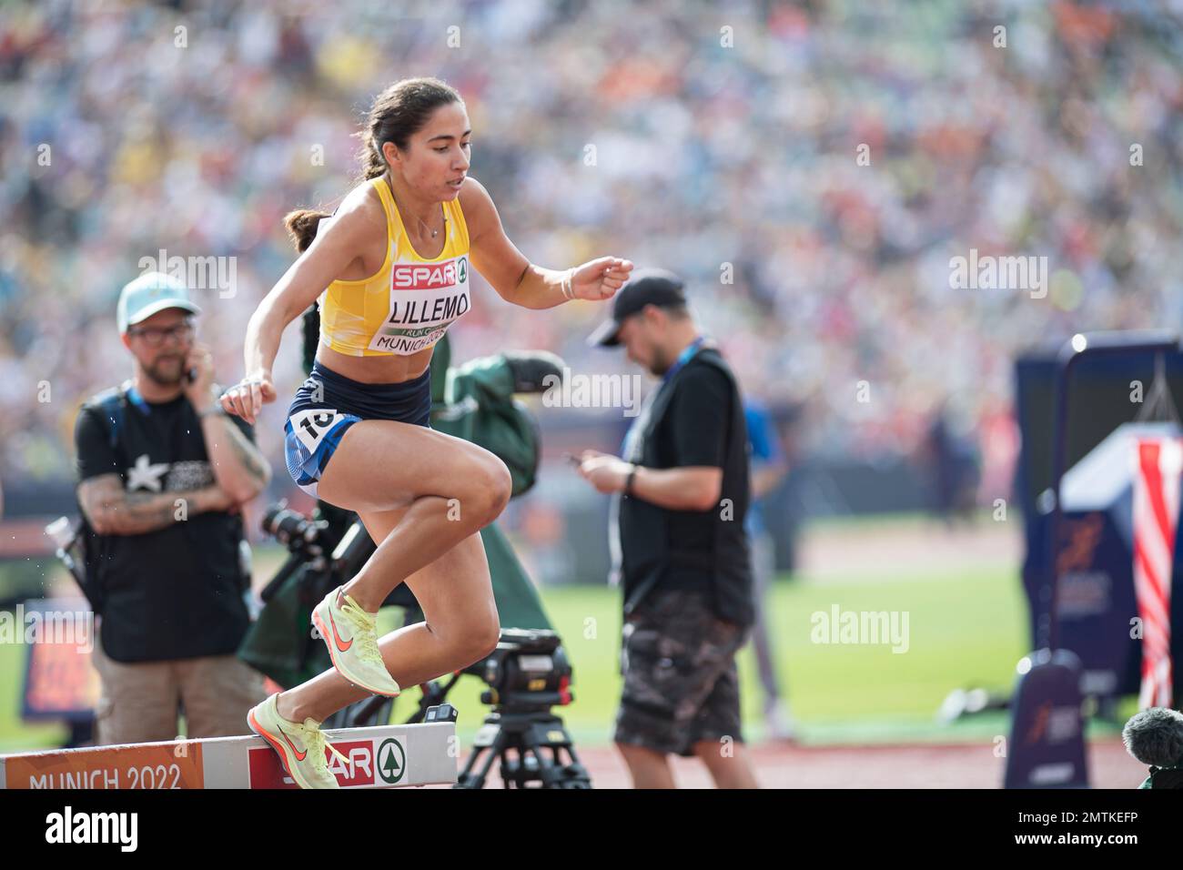 Emilia LILLEMO participating in the 3000m steeplechase of the European ...