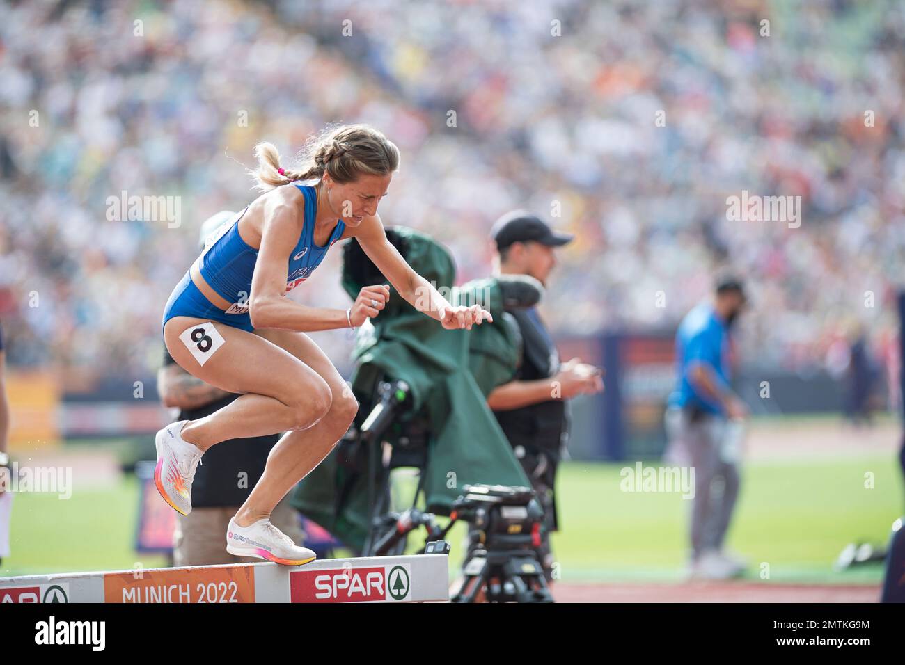 Laura DALLA MONTÀ participating in the 3000m steeplechase of the ...