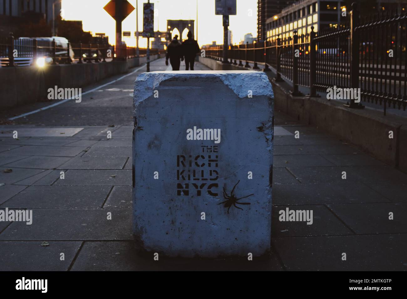 Eat The Rich Street Art Stock Photo - Alamy