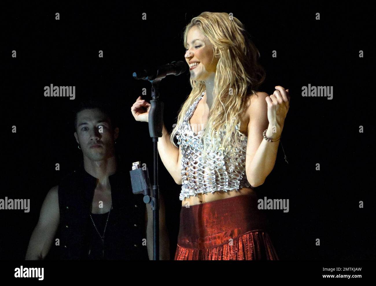 In the second of two South Florida performances, Colombian singer ...