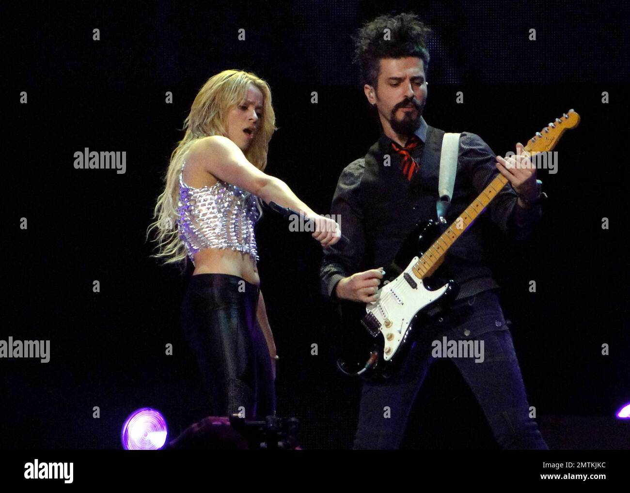 Colombian singer shakira during first hi-res stock photography and ...