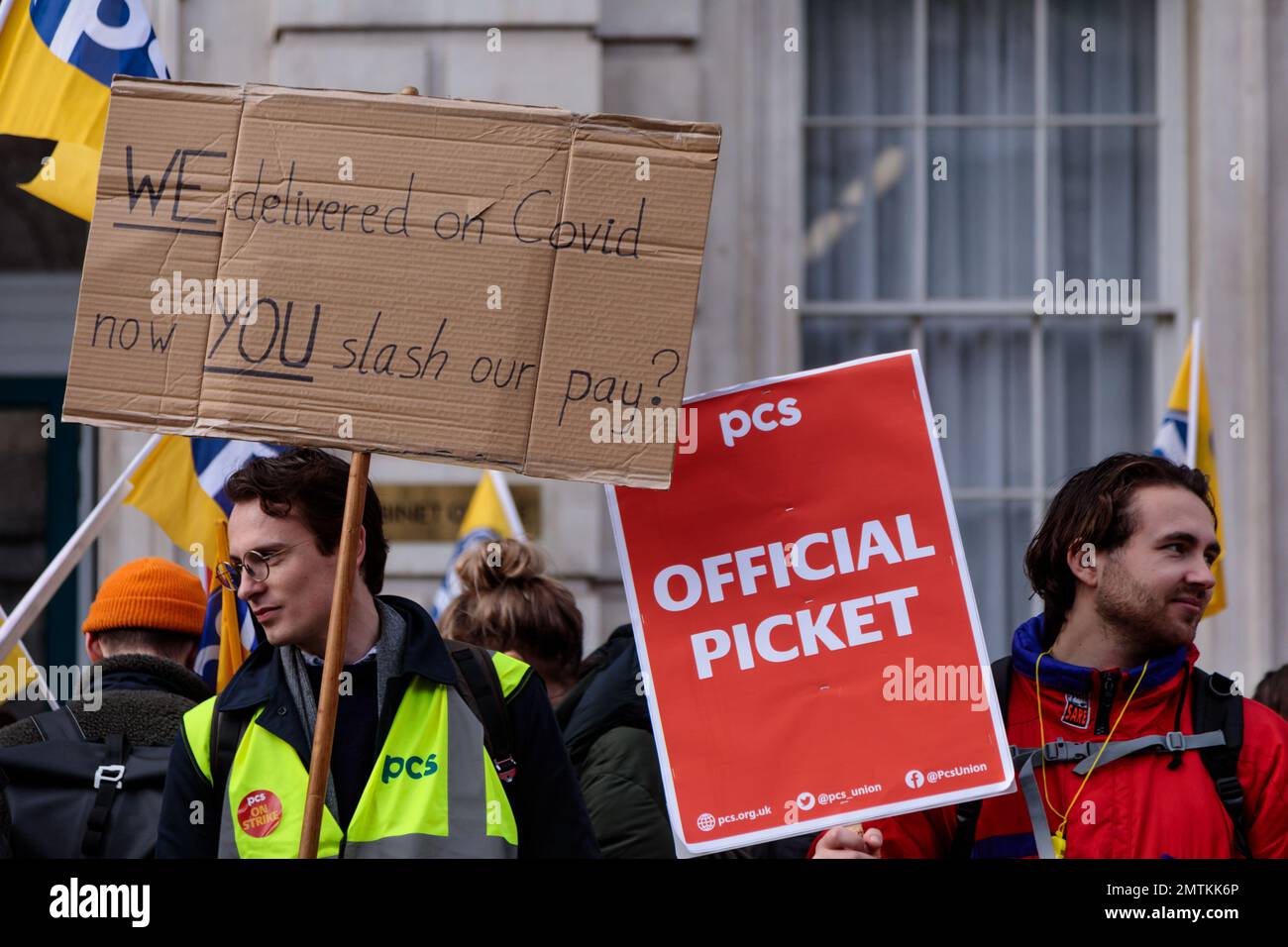 Westminster, London, UK. 1st February 2023. Thousands of Teachers with ...