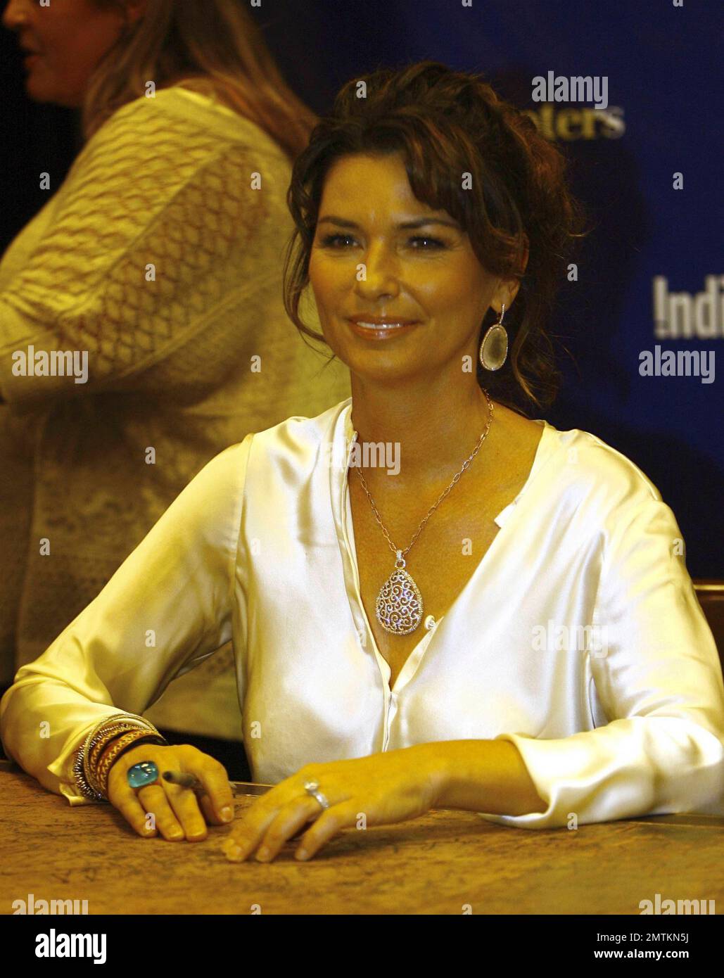 Shania Twain signs copies of her new book "From This Moment On" at ...