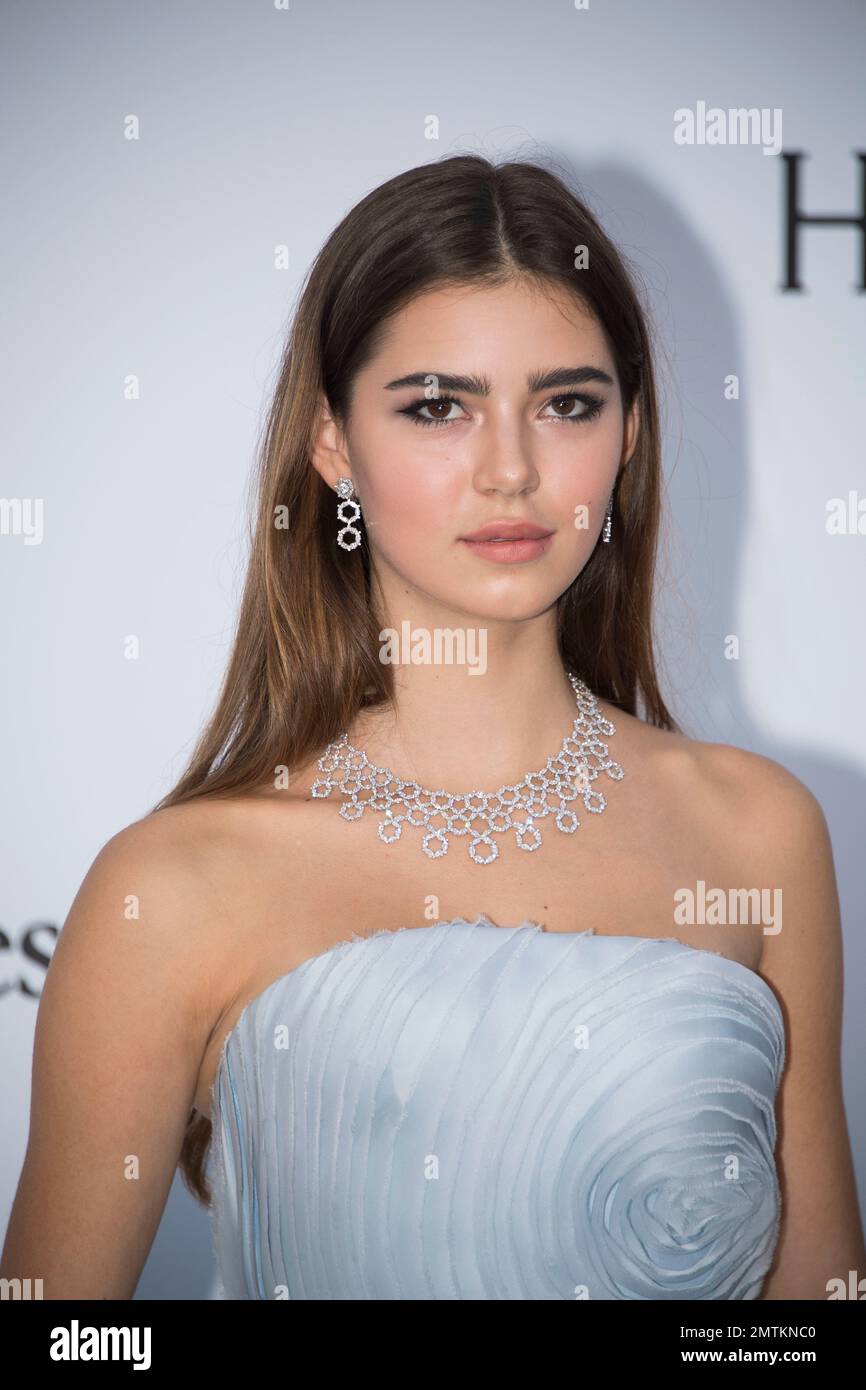 Helena Gatsby poses for photographers upon arrival at the amfAR charity ...