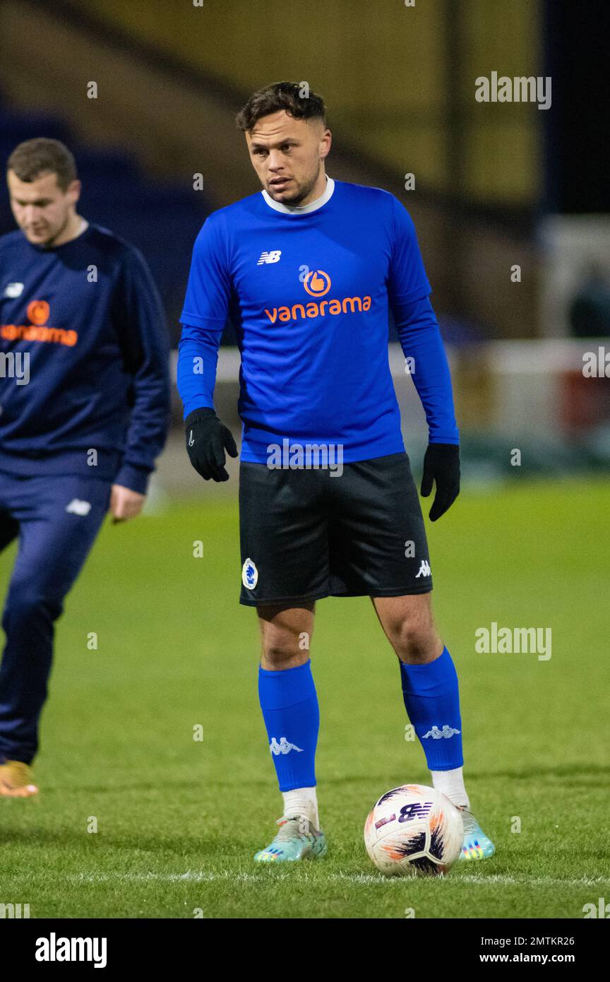 Chester, Cheshire, England. 31th January 2023. Chester's Kurt ...