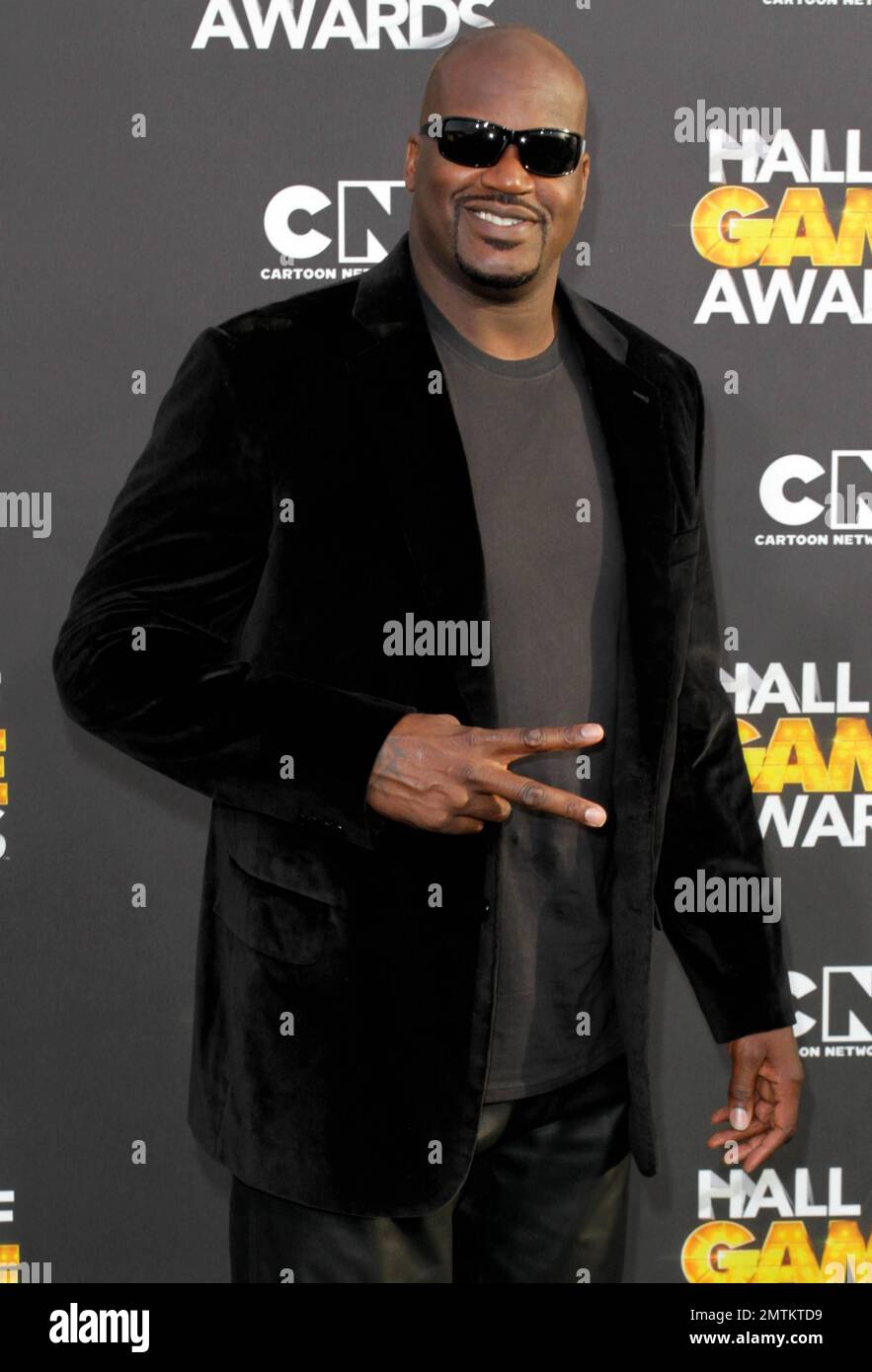 Shaquille O'Neal arrives at the Cartoon Network's "Hall Of Game Awards ...
