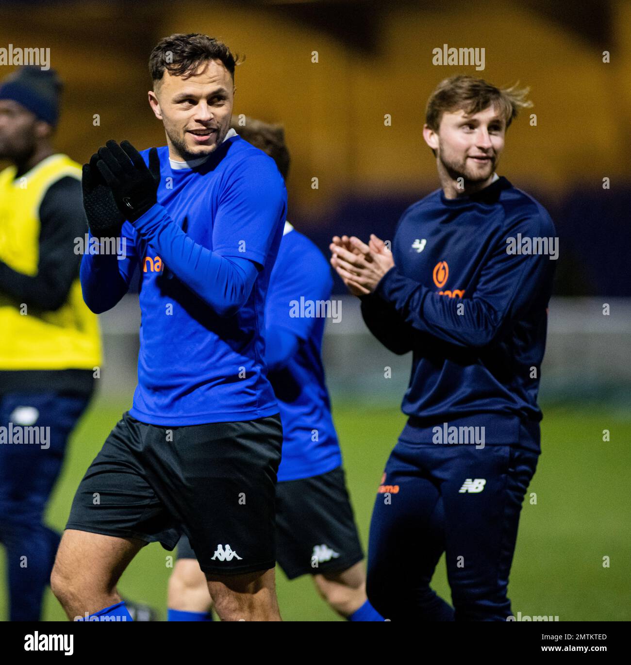 Chester, Cheshire, England. 31th January 2023. Chester team claps fans ...