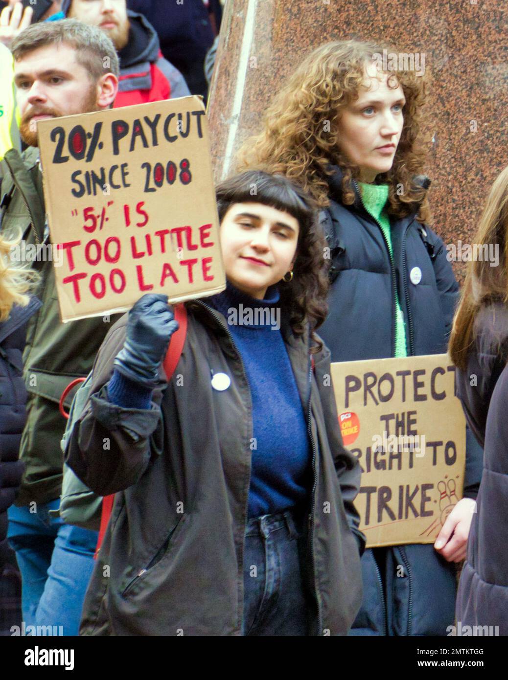 Glasgow, Scotland, UK 1st February, 2023.Walkout Wednesday National ...