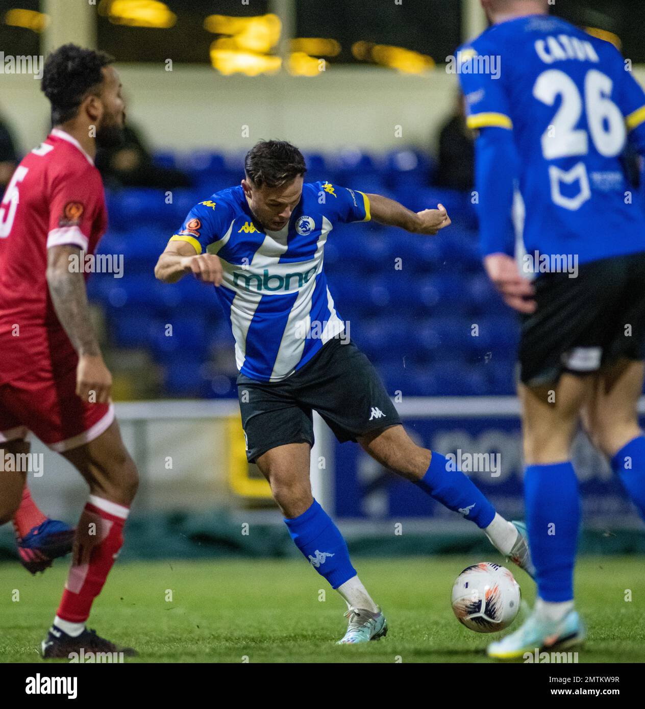 Chester, Cheshire, England. 31th January 2023. Chester's Kurt ...